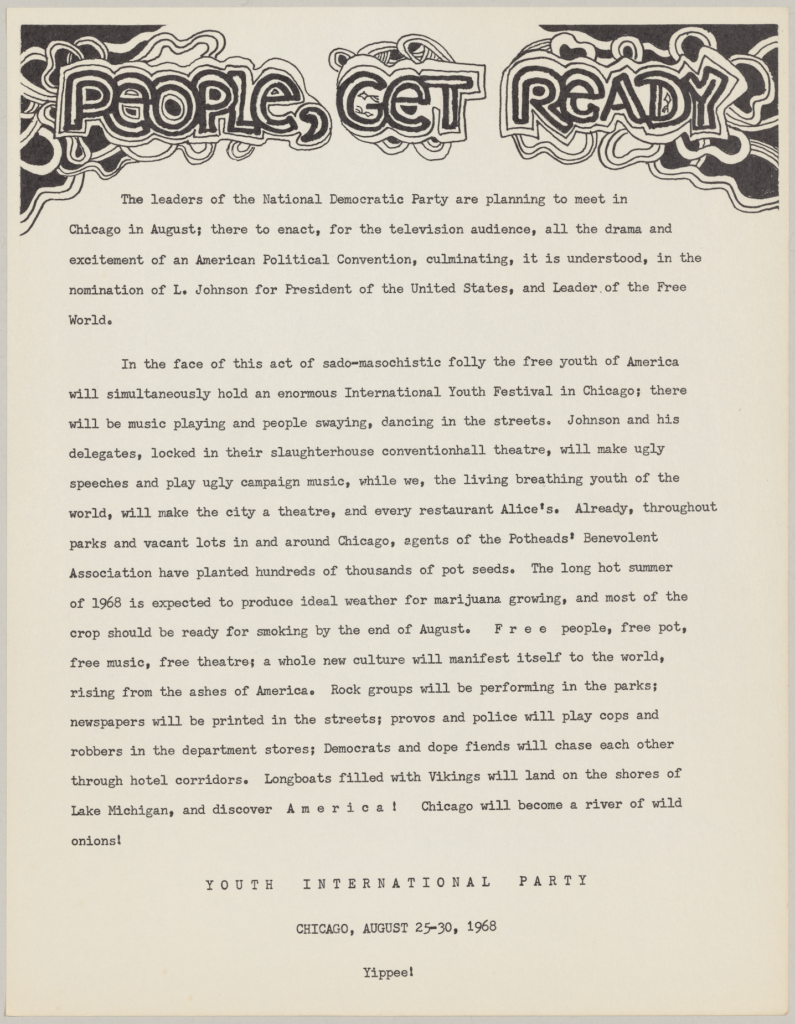 Yippies Organize the 1968 Festival of Life in Chicago - Museum of Protest