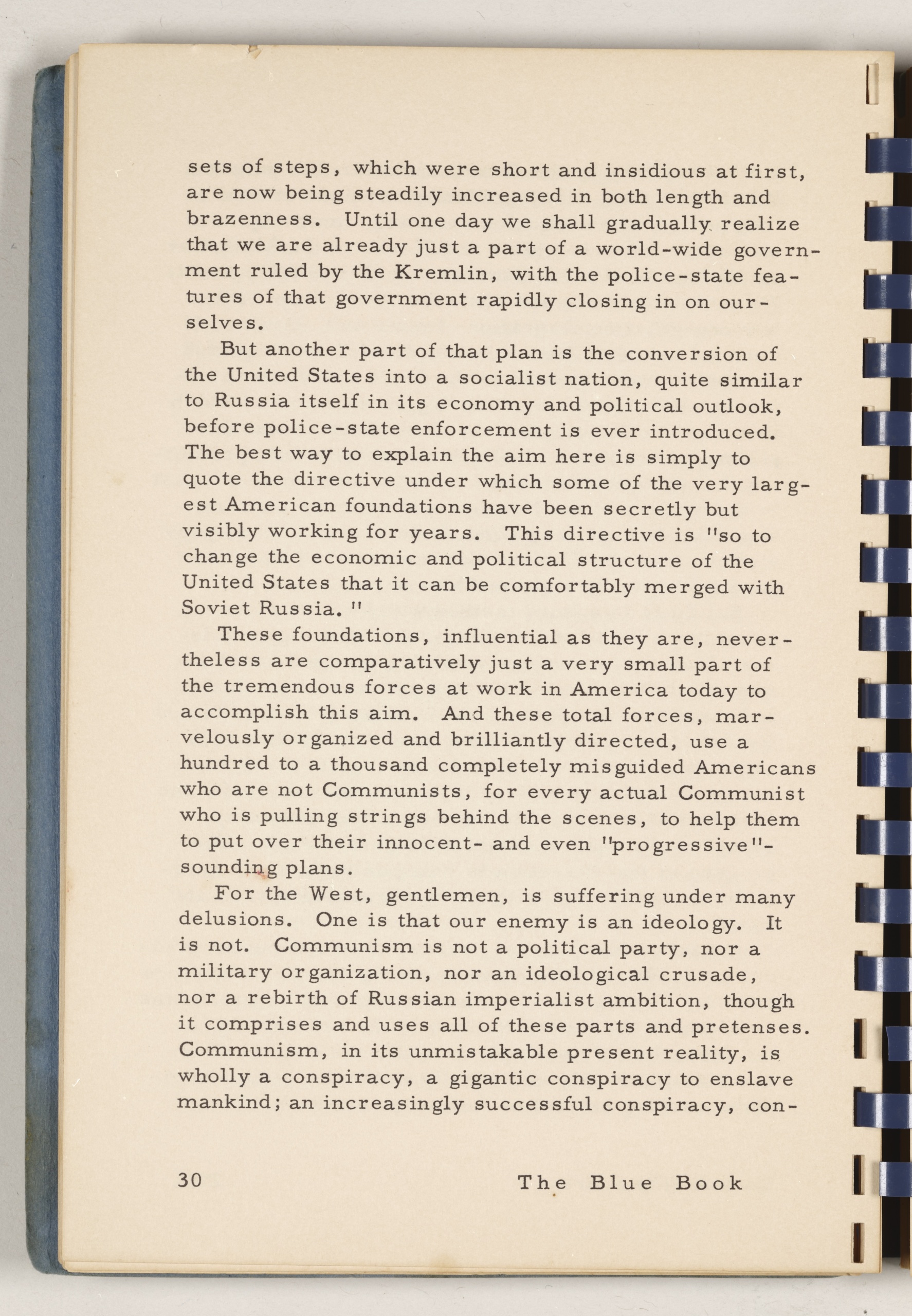 John Birch Society Founding Document: 'The Blue Book' of Father George ...