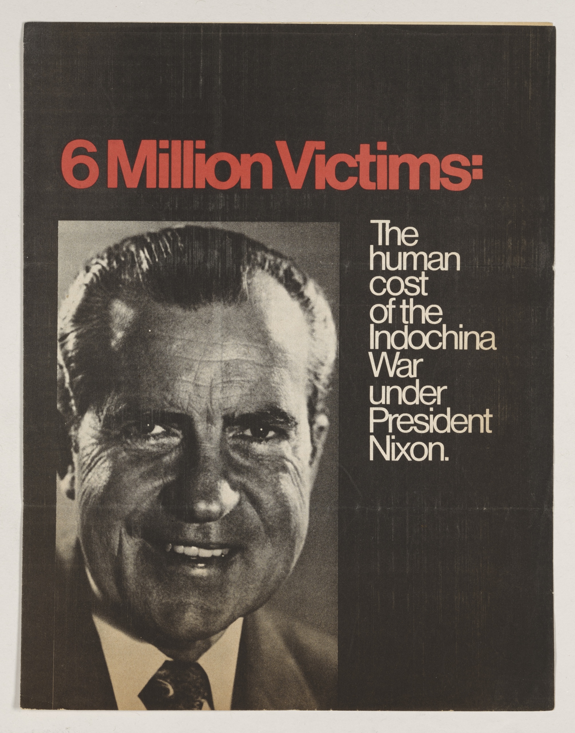 Anti-Vietnam War Pamphlet: "6 Million Victims – The Human Cost of the ...