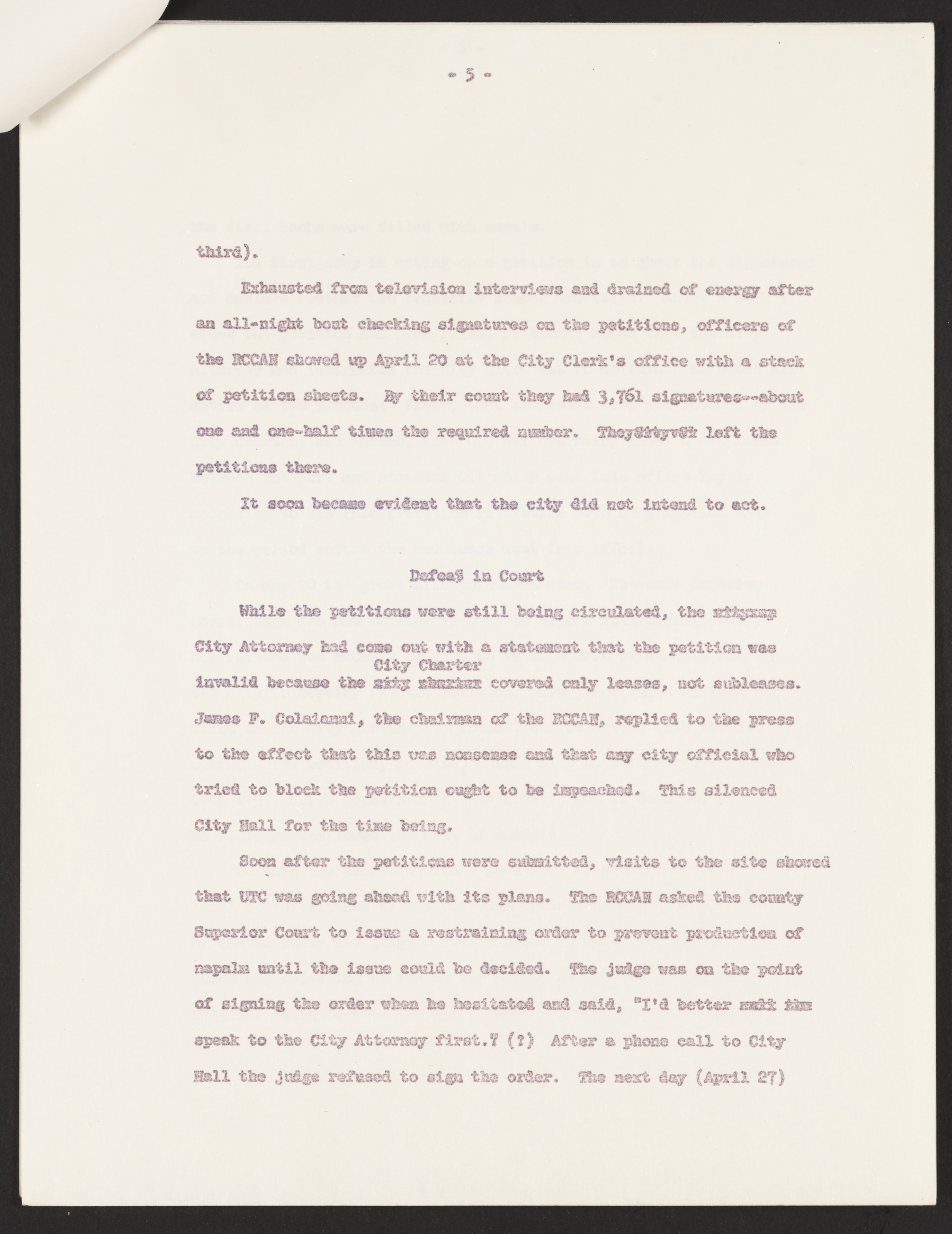 History of the Redwood City Campaign Against Napalm - Museum of Protest