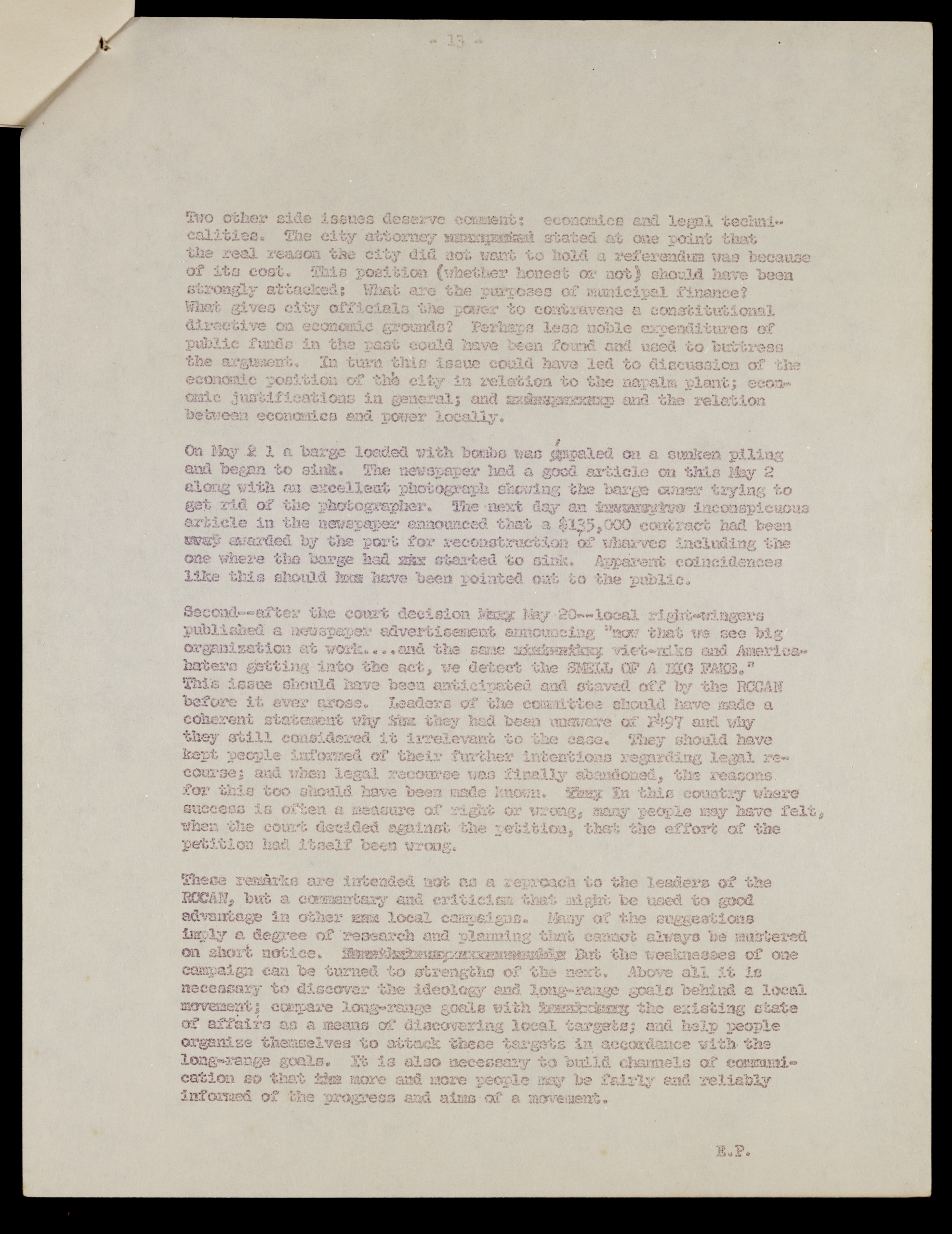 History of the Redwood City Campaign Against Napalm - Museum of Protest