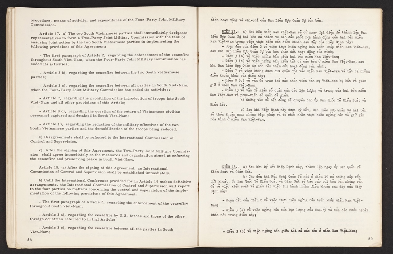 Document: 'Restoring Peace in Vietnam' with Commentary by Dr. Henry A ...