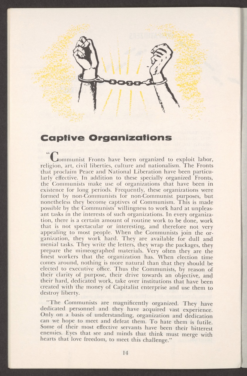 Pamphlet: “How to Spot Communist Traps” - Museum of Protest