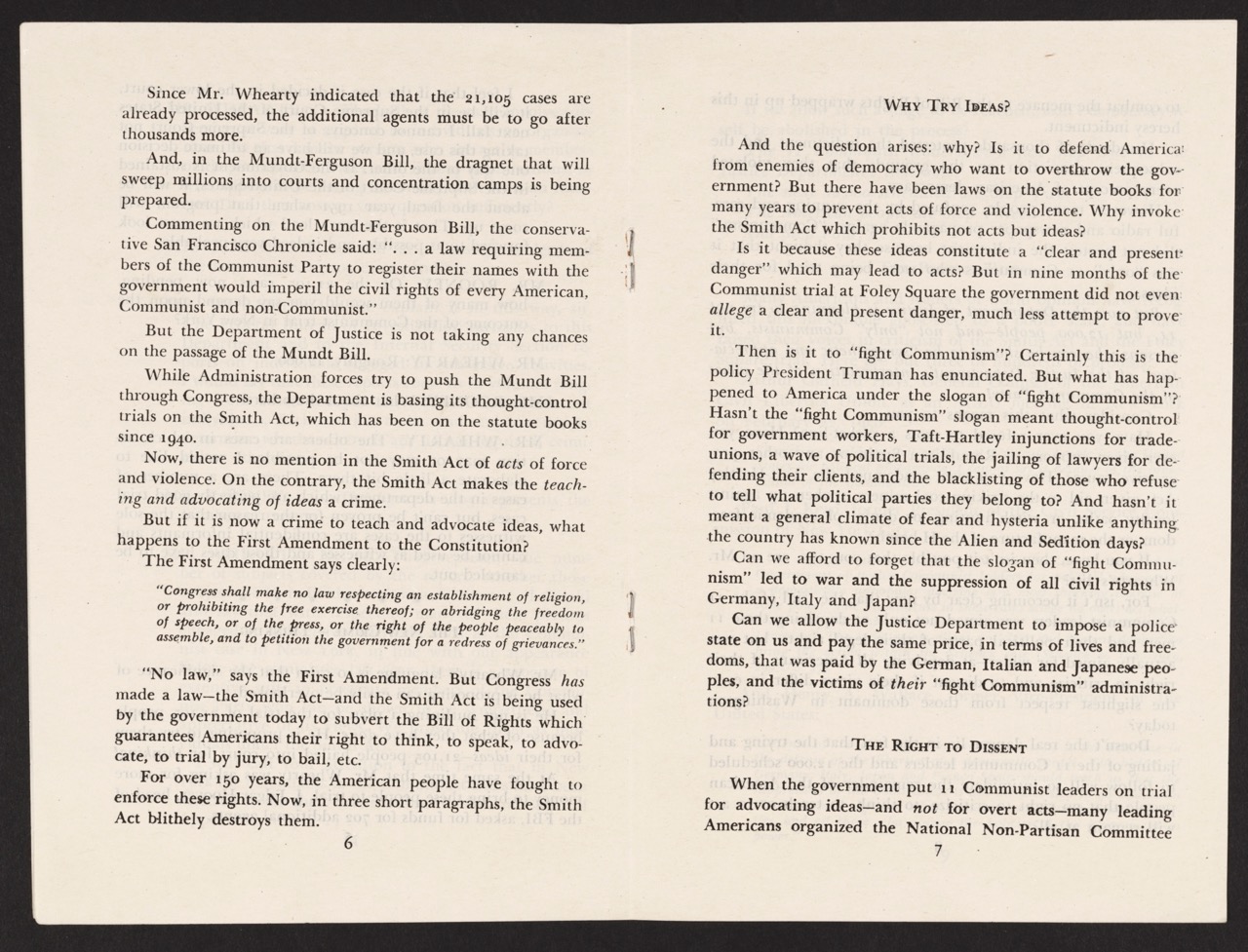 Pamphlet: “The Big Plot” - Museum of Protest