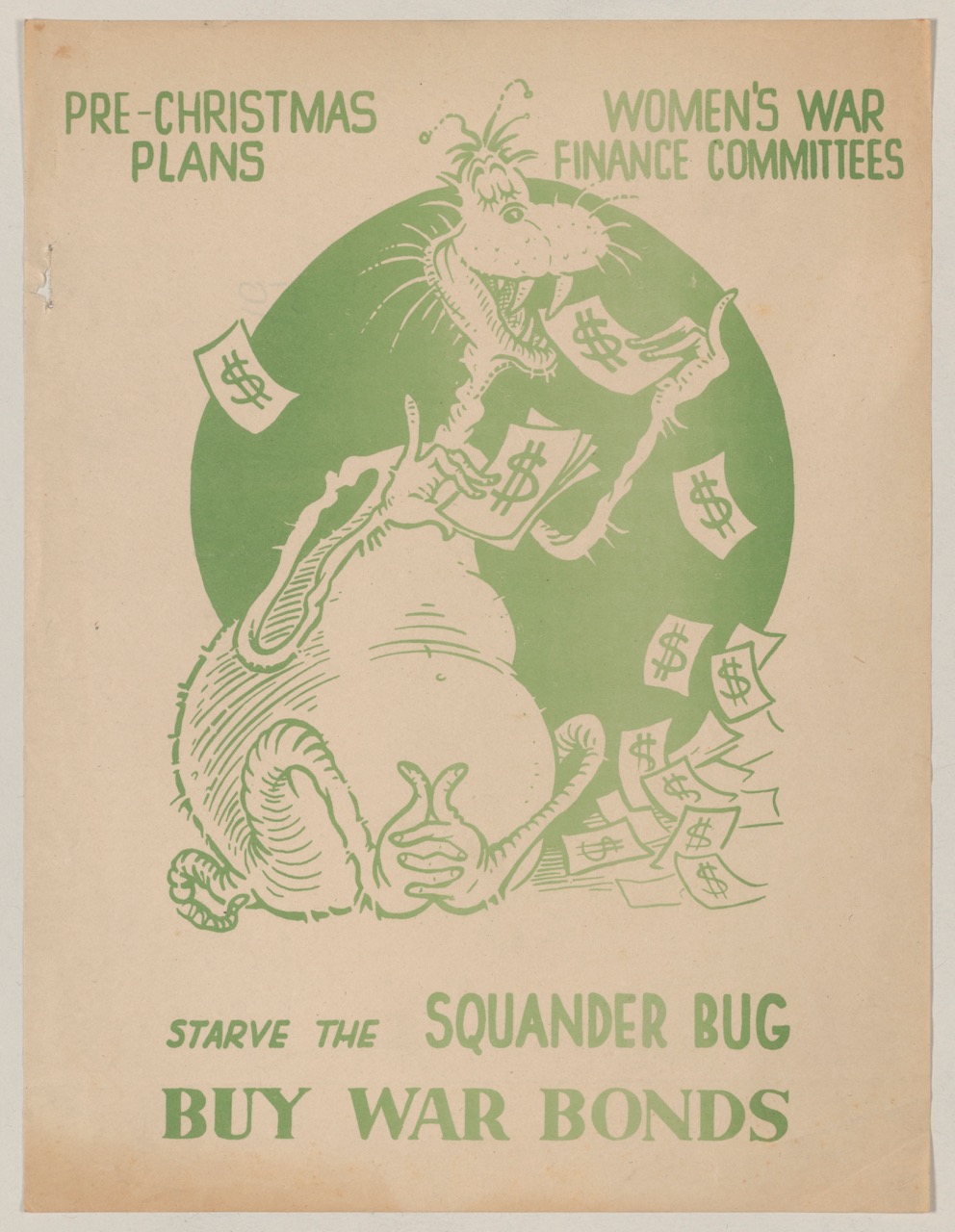 Guide: “Starve the Squander Bug—Buy War Bonds!” - Museum of Protest